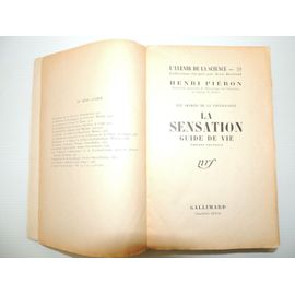 Physiologie. Henri Piéron. La sensation, guide de vie | Rakuten