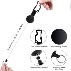 Pièces Porte-clefs Enrouleur Rétractable, Rétractable Porte-Clés ...