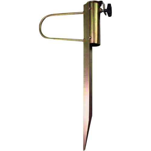 Pied de parasol de plage, support en m¿¿tal robuste, insert au sol, mat ...