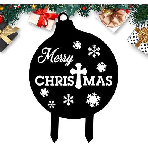 Piquet de Silhouette de Jardin, Piquet de Bonhomme de Neige de Noël en ...