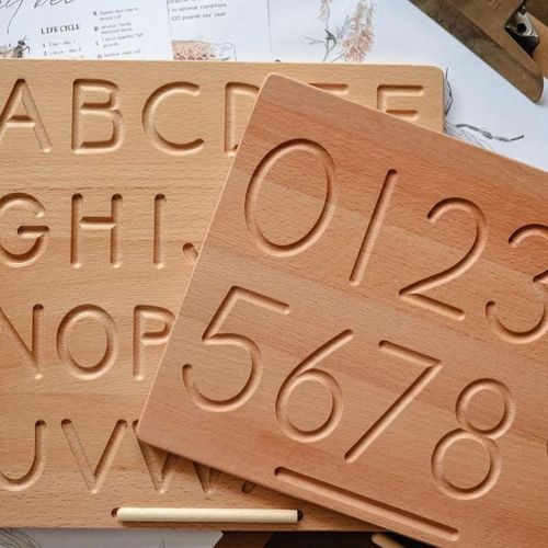 Planche d'apprentissage en bois pour enfants,jouets éducatifs pour tout ...