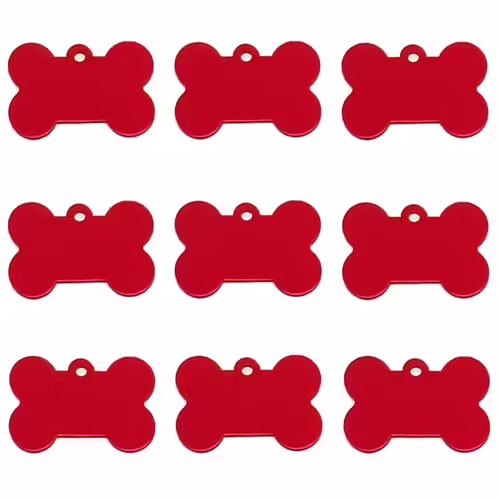 Plaque d'identification en aluminium pour animaux de compagnie, 100 ...