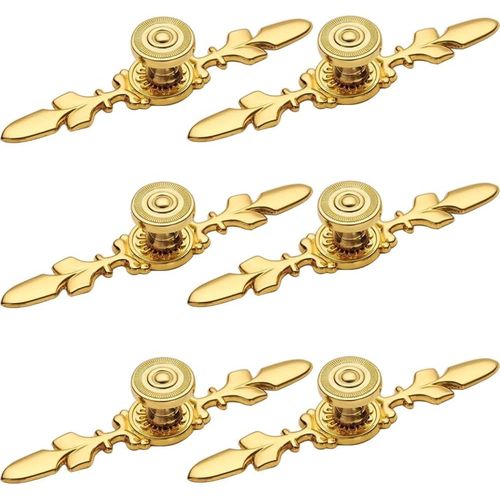 Poignee Meuble Dorée 6 Pièces Bouton Meuble Bouton De Porte Poignée Meuble Poignet De Porte ...