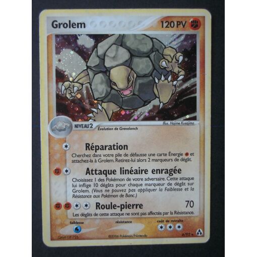 Pokemon - Grolem - 6/92 Holo Rare - Créateurs de Légendes | Rakuten