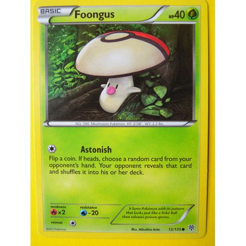 Pokemon - Trompignon (Foongus) - Plasma Storm - PV40 - 12/135 | Rakuten
