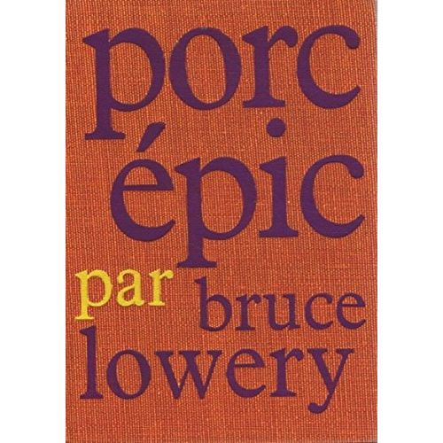 Porc epic - Littérature | Rakuten