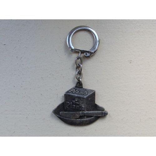 Porte clé / clef / clés / clefs ( keyring ) ancien métallique : planta ...