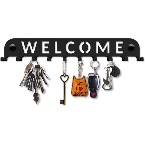 Porte Clef Mural Design, Welcome Porte Clé Mural, Boite A Clef ...