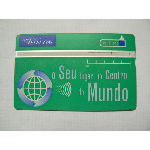 Portugal. Carte téléphonique holographique de 50 unités. "O seu lugar no centro do monde" | Rakuten