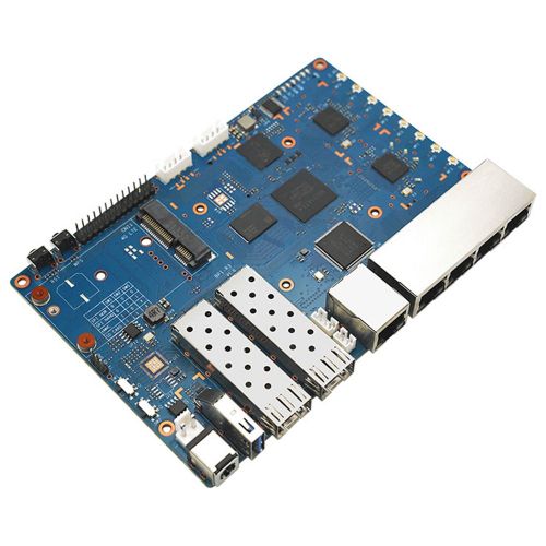 Pour Carte Routeur Banana Pi BPI R3 2G Ram + 8G EMMC MTK MT7986 Port Ethernet Gigabit WiFi 6 ...