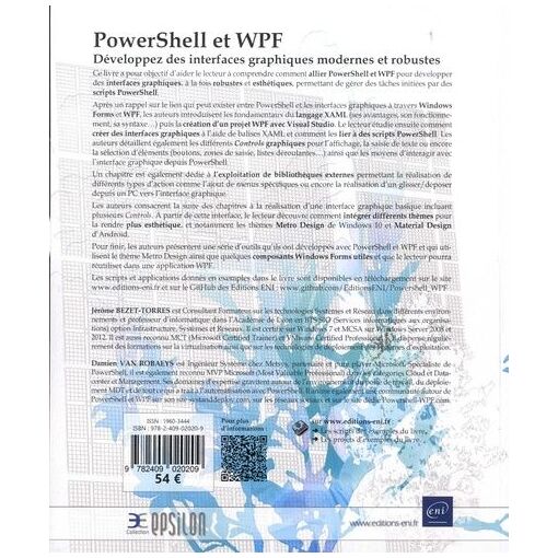 Powershell Et Wpf - Développez Des Interfaces Graphiques Modernes Et ...