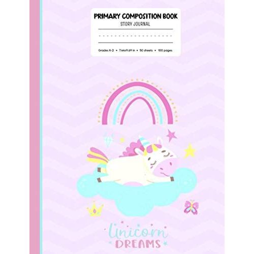 Primary Composition Book: Story Journal For Kids Grades K-2 | Draw And Write Journal For ...