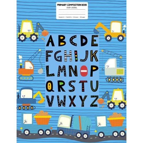 Primary Composition Notebook: Story Journal For Kids Grades K-2 | Draw ...