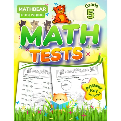 MathBear: Math Tests Grade 5: 5th Grade Math Tests Practice Workbook ...