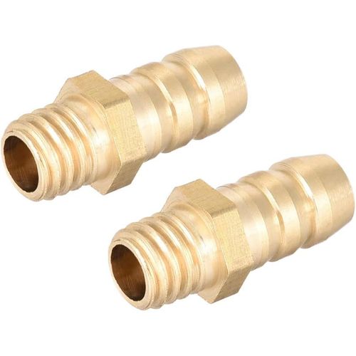 Raccord Cannelé Tuyau Laiton Connecteur Métrique Mâle à Barbelé 6mm x ...