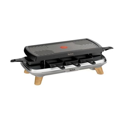 Raclette Tefal Gourmet 8 coupelles profondes 3 en 1 1350 W Gris | Rakuten
