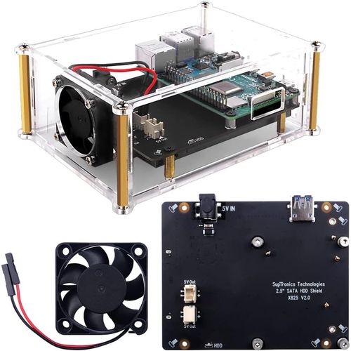 Raspberry Pi 4 Sata X825 V2.0 Carte D'Extension De Stockage Sata Hdd ...