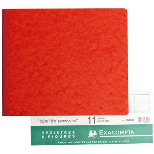 Registre Comptable 80p 11 Colonnes/1 Page 27x32 16110 | Rakuten