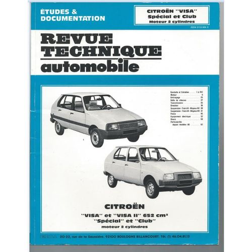 Revue technique automobile Citroen visa et visa ii - special et club ... Revue technique automobile Citroen visa et visa ii - special et club ...