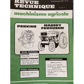 REVUE TECHNIQUE N° 42 MASSEY - FERGUSON Tracteurs vignerons MF 135 à 168 MKIII | Rakuten