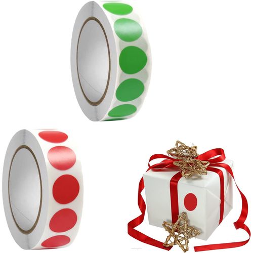 Rouleaux D?Étiquettes Autocollantes Rondes, 2 Rouleaux Autocollants ...