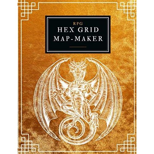 RPG Hex Grid Map-Maker (SMALL): 200 pages of hex-grid map paper to ...