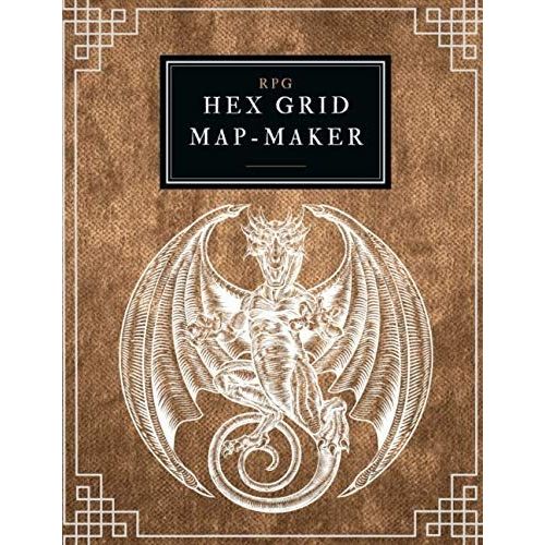 RPG Hex Grid Map-Maker (SMALL): 200 pages of hex-grid map paper to ...