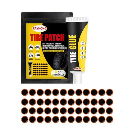 Rustine Vélo Kit Reparation Velo 48 Pièces Kit de Réparation de Patch ...