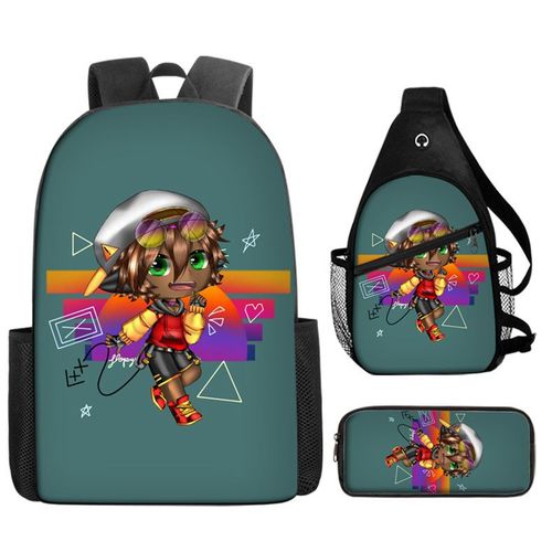 Sacs à Dos pour Enfant, Gacha Life Light Units Imprimé 3D Animé Sacs ...