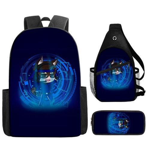 Sacs à Dos pour Enfant, Gacha Life Light Units Imprimé 3D Animé Sacs ...