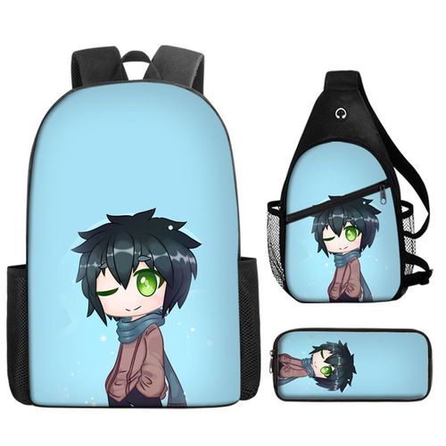 Sacs à Dos pour Enfant, Gacha Life Light Units Imprimé 3D Animé Sacs ...
