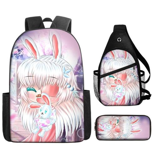 Sacs à Dos pour Enfant, Gacha Life Light Units Imprimé 3D Animé Sacs ...