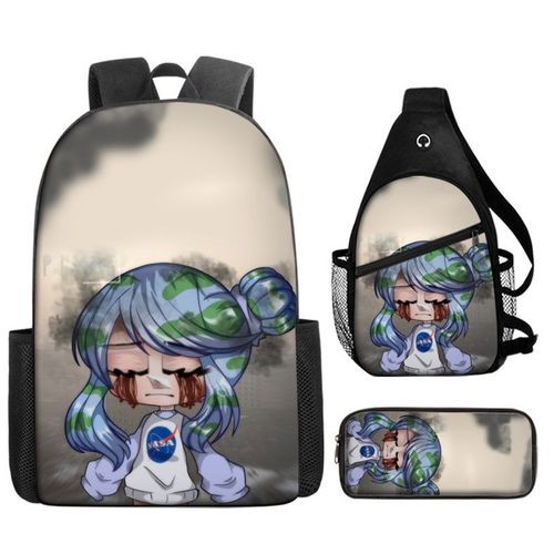 Sacs à Dos pour Enfant, Gacha Life Light Units Imprimé 3D Animé Sacs ...