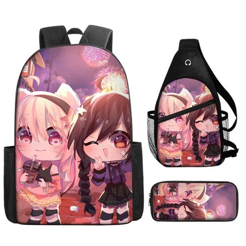Sacs à Dos pour Enfant, Gacha Life Light Units Imprimé 3D Animé Sacs ...