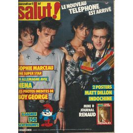 Salut 09/05/1984 téléphone, sophie marceau, renaud, indochine, matt ...