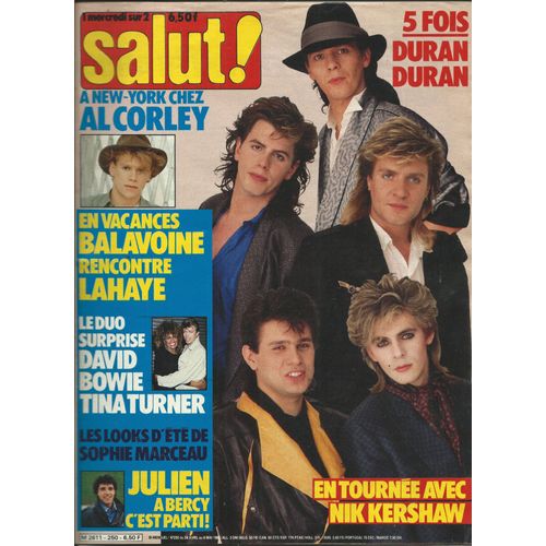 Salut 24/04/1985 nik kershaw, duran duran, al corley, balavoine, lahaye ...