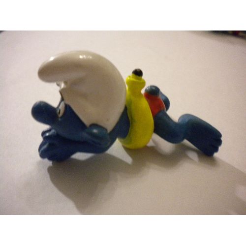 Schtroumpf ancien nageur variante bouée jaune Figurine Collection ...