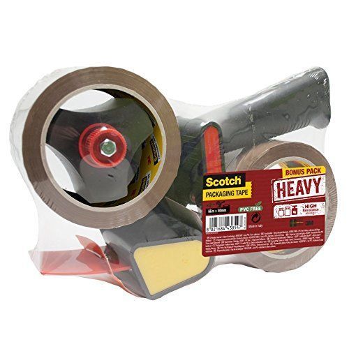 Scotch Dévidoir de Ruban d'Emballage avec 2 Rouleaux de Ruban Heavy ... Scotch Dévidoir de Ruban d'Emballage avec 2 Rouleaux de Ruban Heavy ...