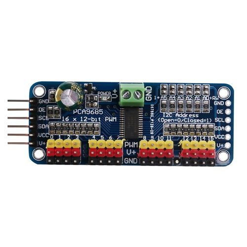 Servomoteur PWM à 16 canaux IIC Interface-PCA9685 pour Arduino ou Raspberry Pi, Module de ...