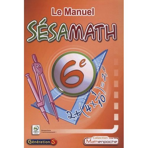 Le Manuel Sésamath 6e - Manuels-scolaires | Rakuten