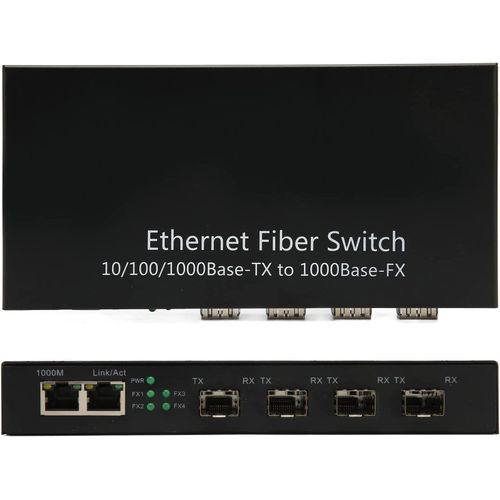 SFP Ethernet Fibre Switch 4 Port Optique 2 Port Électrique Ethernet ...