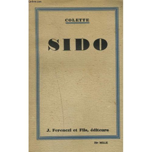 Sido - Livre ancien | Rakuten