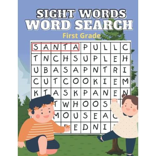 Sight Words Word Search First Grade: Awesome Fun Word Search Puzzles ...