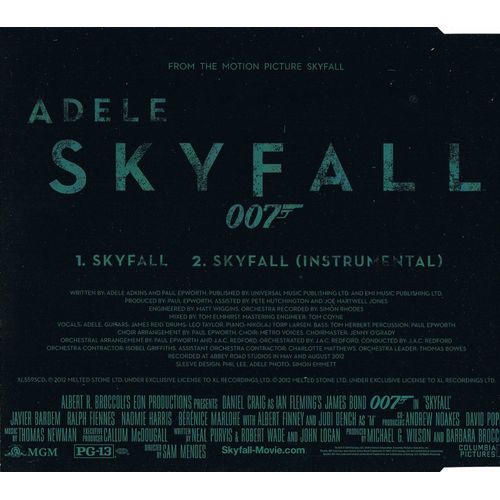 Skyfall - single - CD | Rakuten