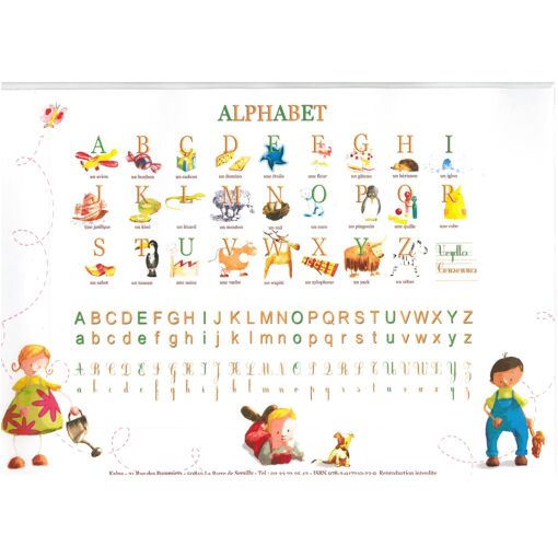 Sous-main ALPHABET - Fournitures papeterie | Rakuten