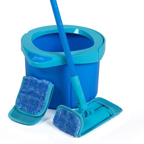 SPONTEX Kit Balai Plat & Seau Express System+ Compact + 1 Recharge ...