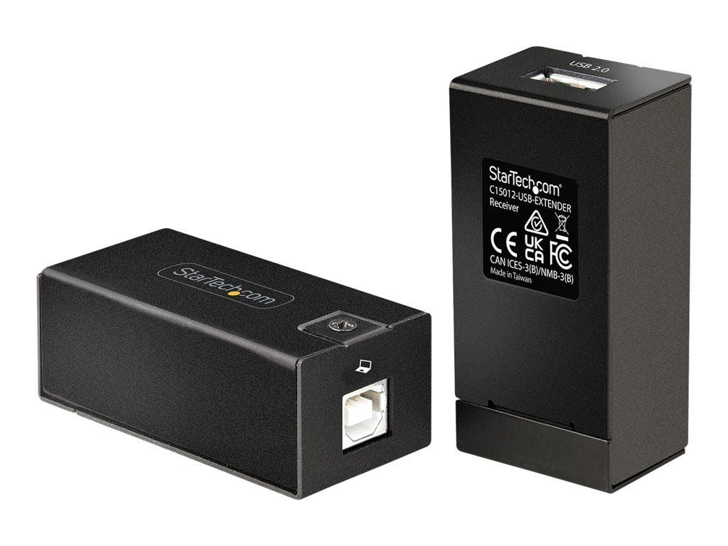 StarTech.com USB 2.0 Extender over Cat5e/Cat6 Cable (RJ45), 492ft/150m ...