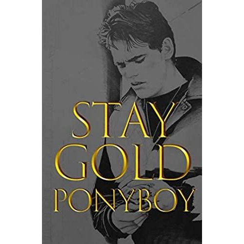 Stay Gold Ponyboy: A Lined Notebook Inspirational Motivational Quotes ...