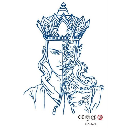 STICKERS- TATOUAGE,GZ-671--Autocollants de tatouage temporaire Juice ...