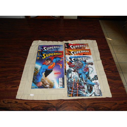 SUPER MAN ,PANINI COMICS,MENSUELS PARUS EN 2005,LOT DE 5 BD ,SCENARIO ...